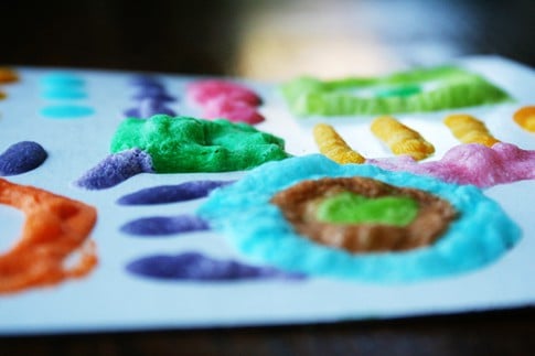 Homemade puffy paint. - Popsicle Blog
