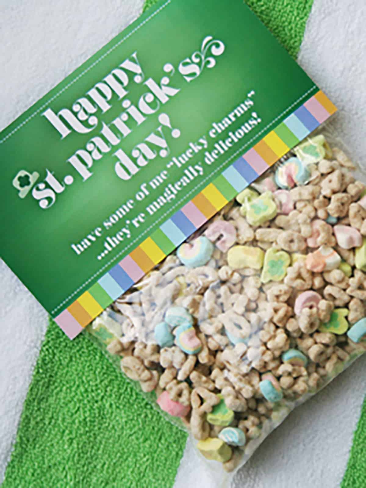 Lucky Charms St. Patrick's Day Bag Topper with Free Printable ...