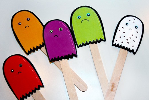 The Ghost Who Ate Chocolate Chips | Free Halloween Printable - Popsicle ...