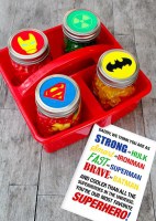 Easy Father's Day Superhero Gift with Free Printable - Popsicle Blog