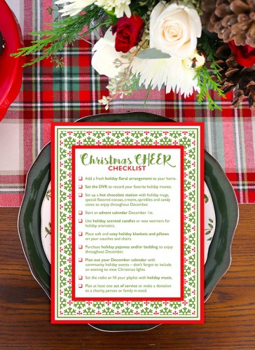 Christmas CHEER Checklist FREE Printable - Popsicle Blog