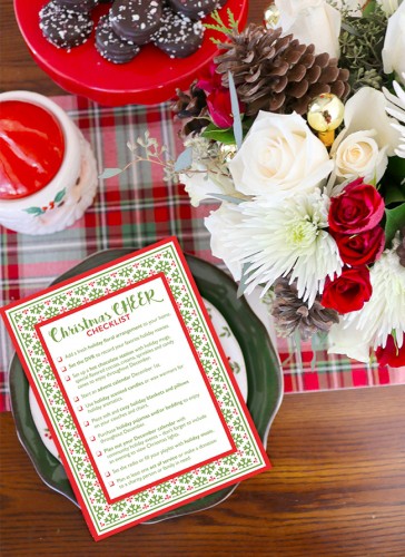 Christmas CHEER Checklist FREE Printable - Popsicle Blog