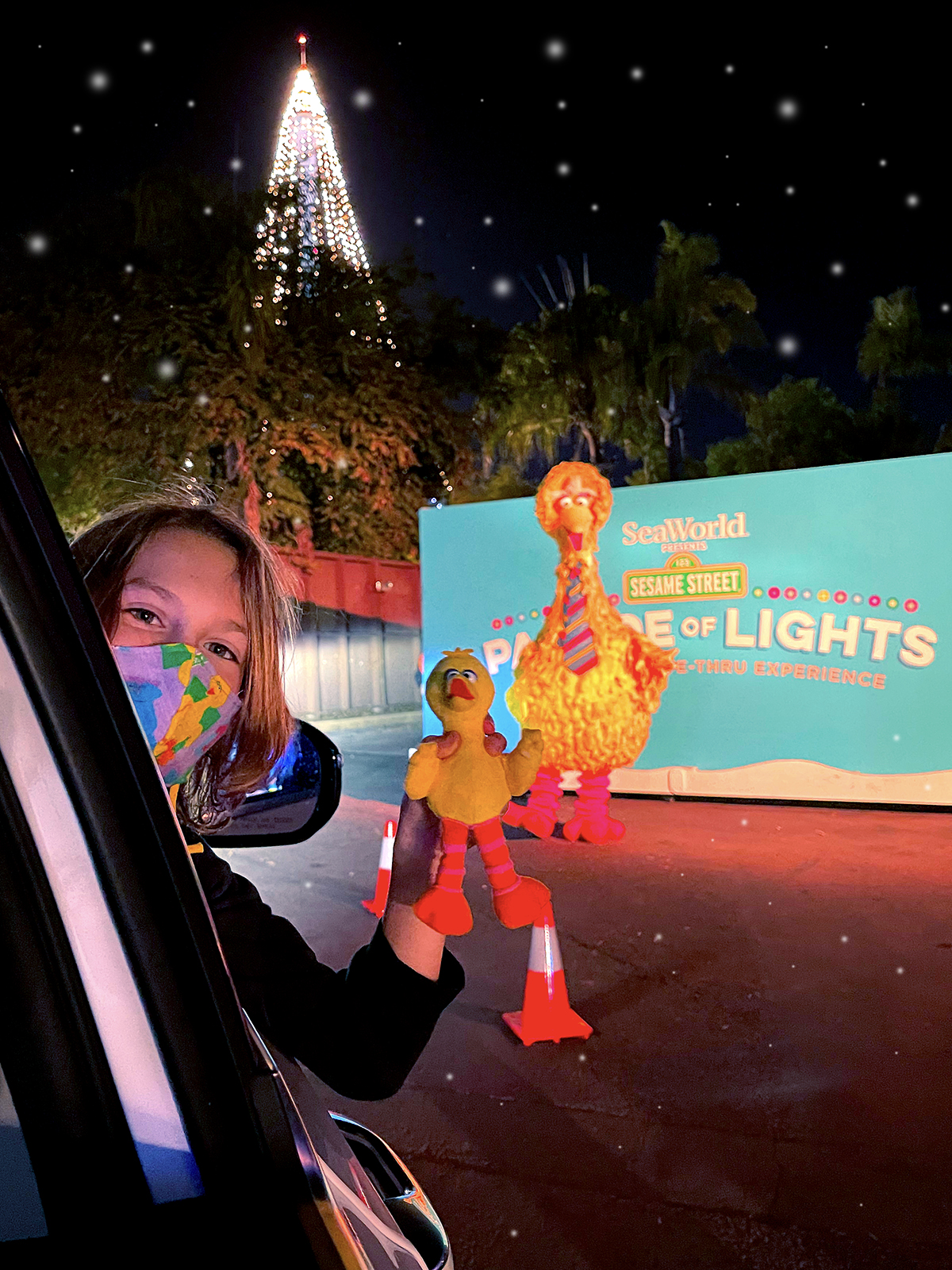 Sesame Street Parade of Lights Drive-Thru at SeaWorld - Popsicle Blog
