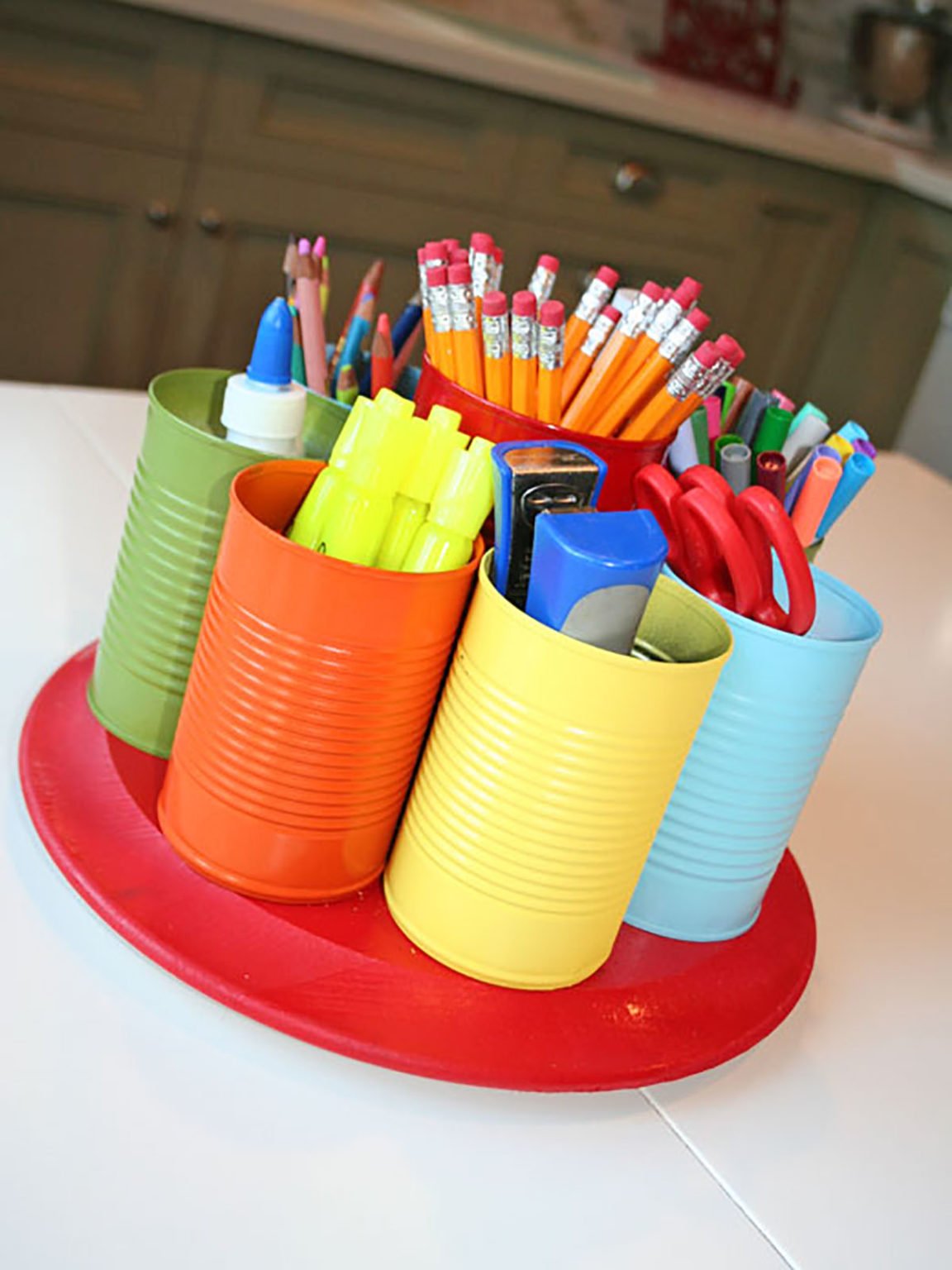 DIY Homework Supply Caddy Tutorial - Popsicle Blog