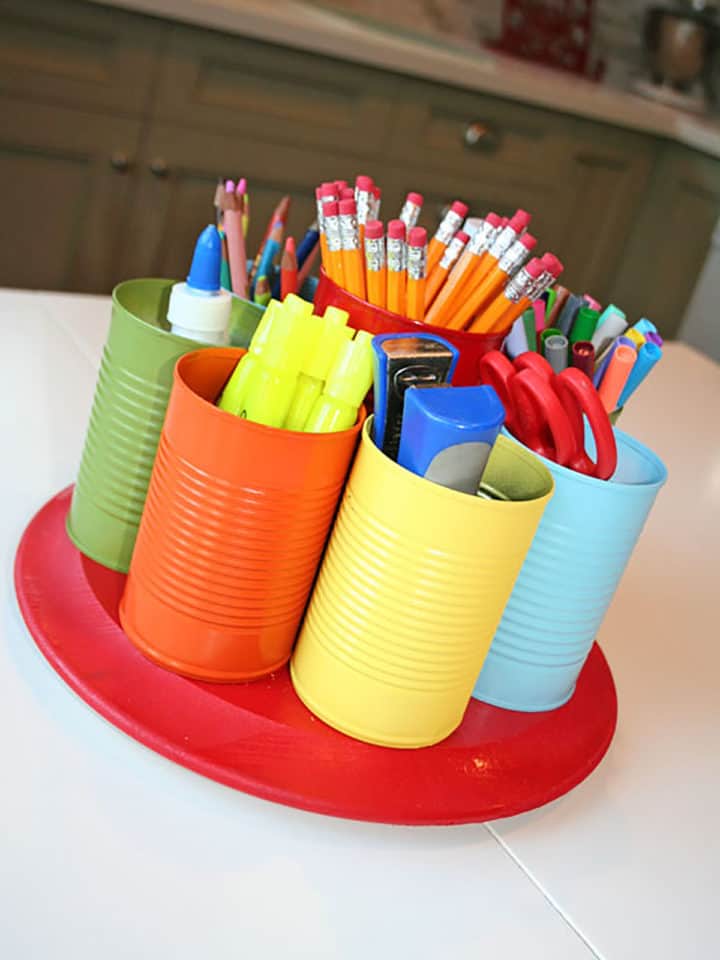DIY Homework Supply Caddy Tutorial - Popsicle Blog