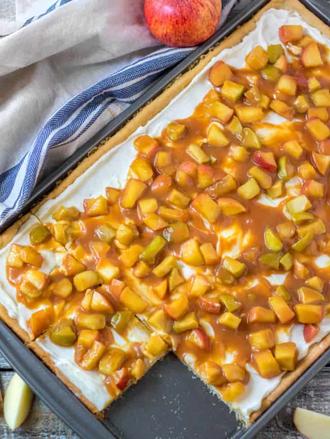 Easy Caramel Apple Cookie Bars Recipe - Popsicle Blog